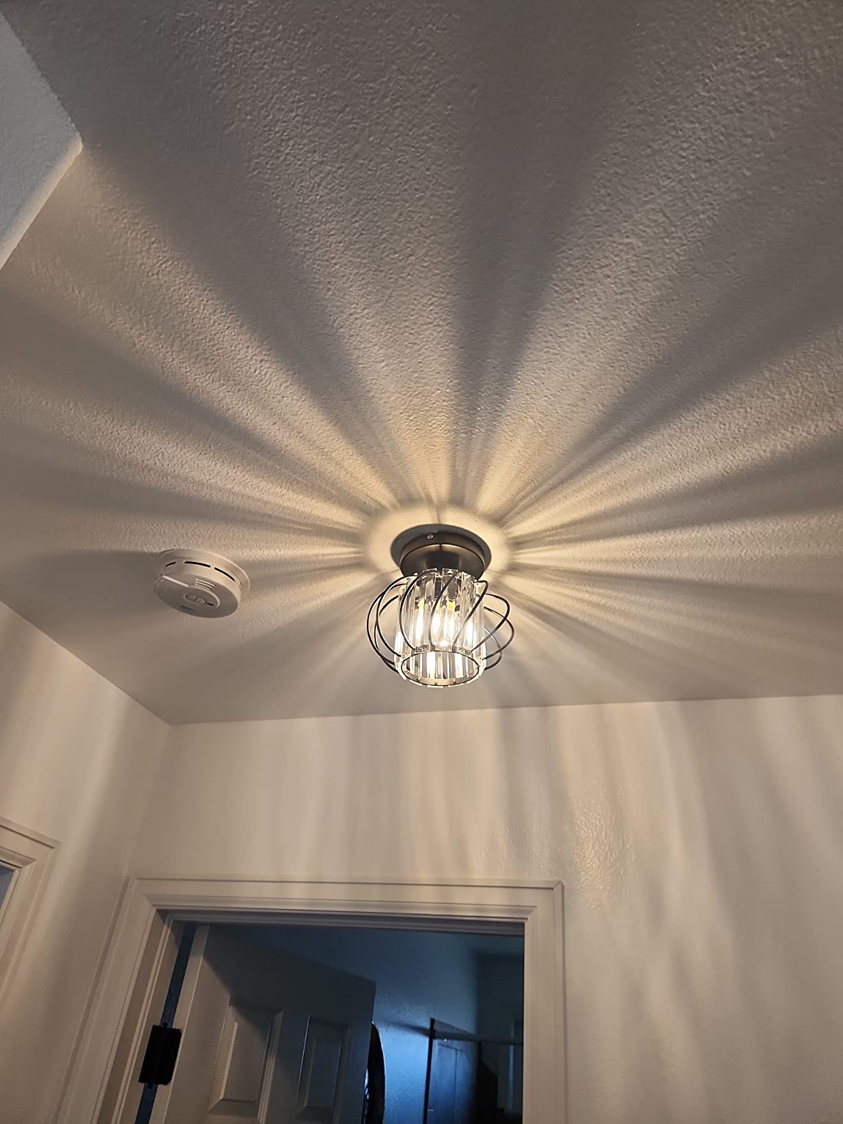$6/mo - Finance FRIDEKO HOME Industrial Semi Flush Mount Mini Crystal ...