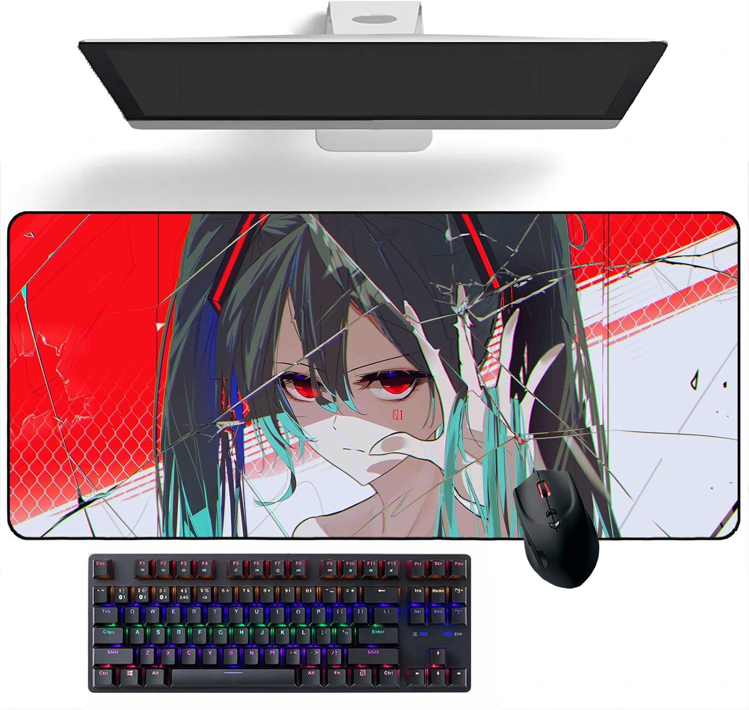 Amazon.com: ZEKYGPP Anime Mouse pad Hatsune Miku Anime Mouse Pads ...