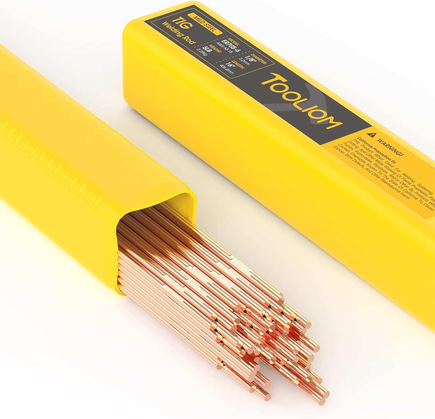 TOOLIOM Mild Steel TIG Welding Rod ER70S-6 TIG Filler Rod 1/8" x 16 ...