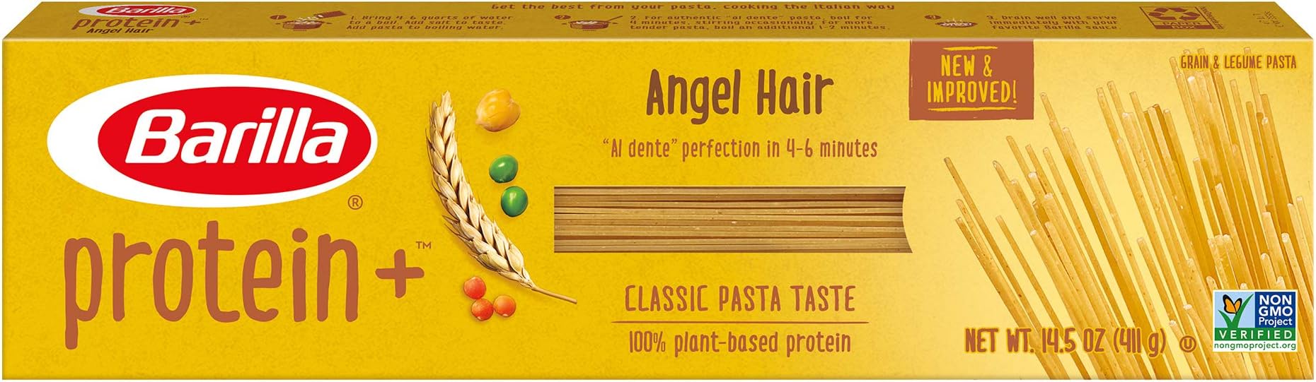 Amazon.com : Barilla ProteinPlus Multigrain Pasta, 14.5 Ounce : Grocery ...