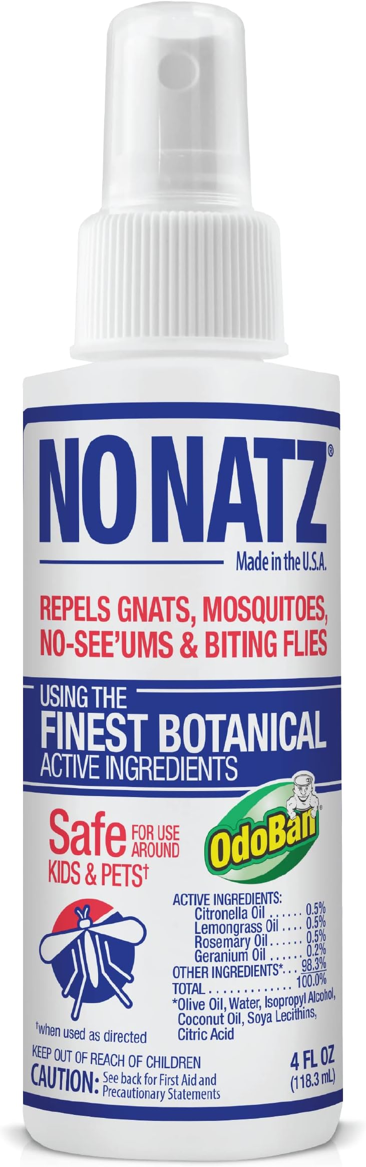 Amazon.com: No Mosquitoz Botanical Bug Repellant, Effective for Gnat ...