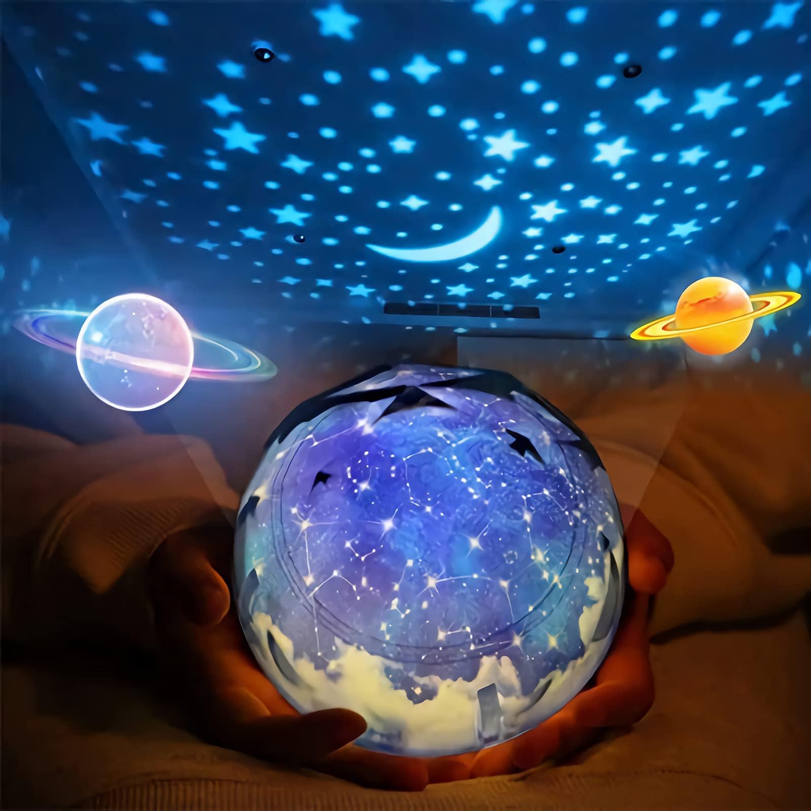 Star Night Light for Kids, Universe Night Light Projection Lamp ...