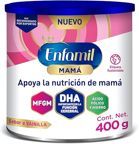 Enfamil Mamá Alimento en Polvo Sabor Vainilla Lata 400 gr : Amazon.com ...