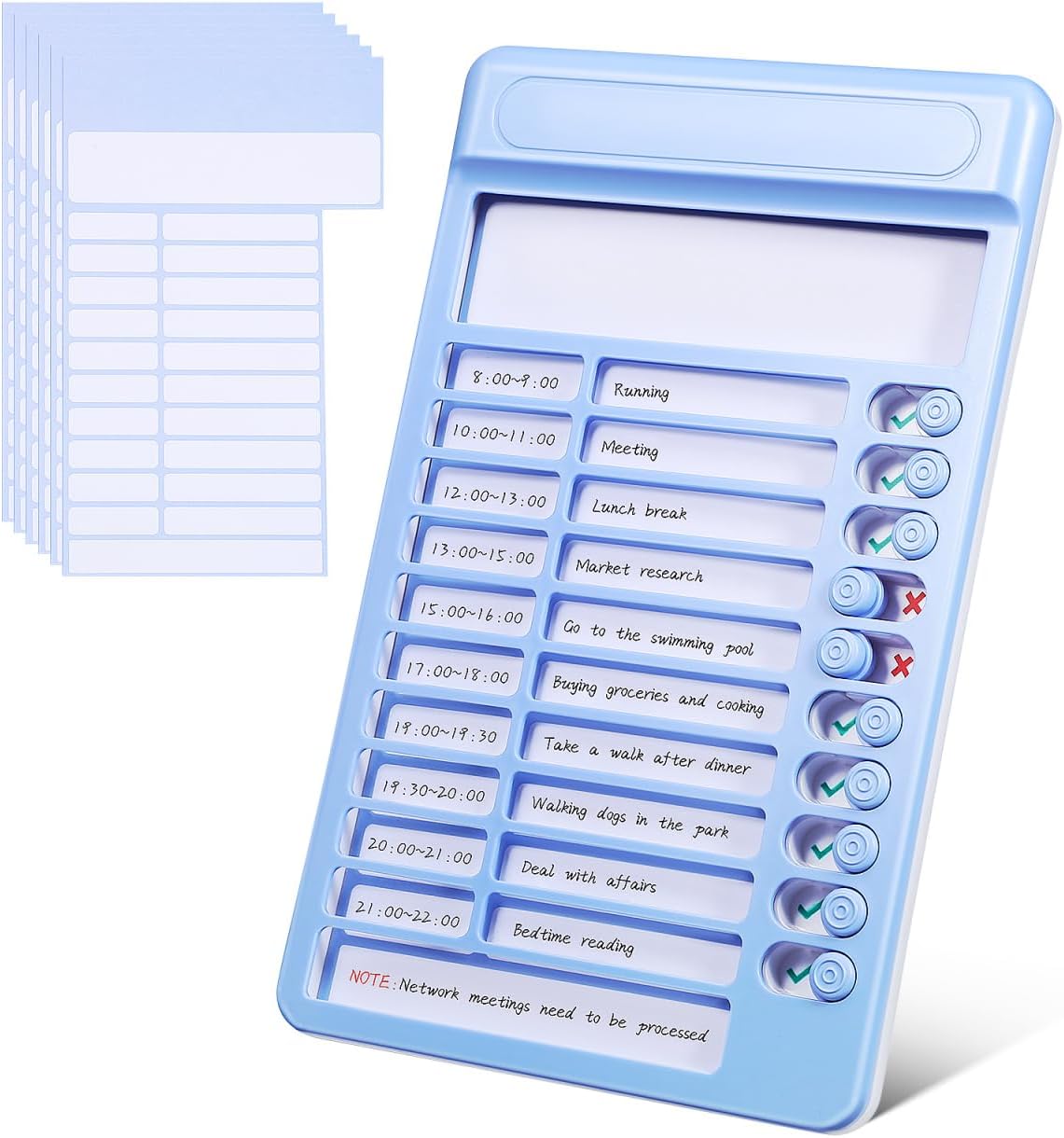 SEWACC Board Slider Schedule Wall/desk Planner Visual Reminder Easy ...