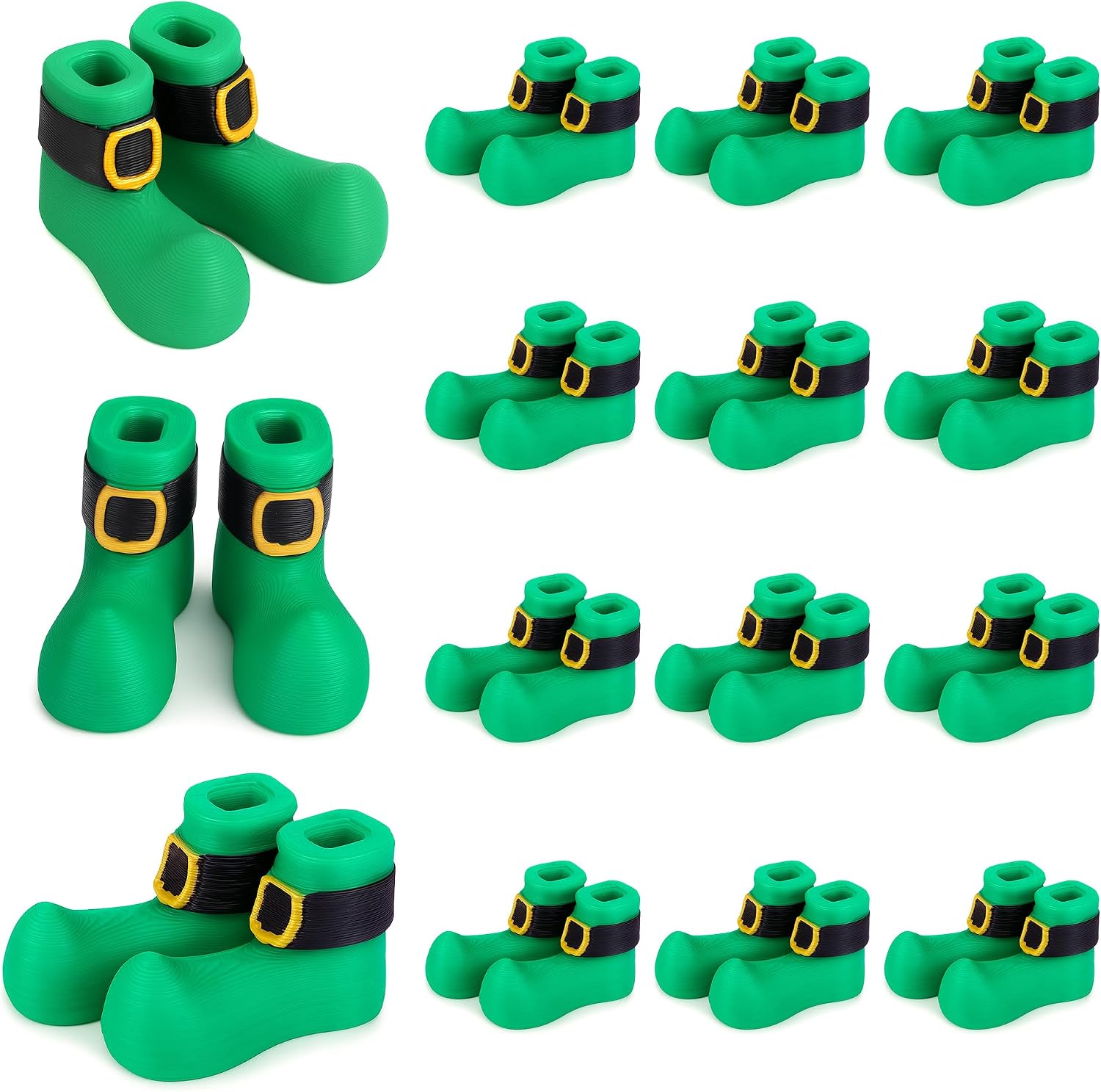 Amazon.com: Mizelu 30 Pcs St. Patrick's Day Mini Elf Shoes, Fairy Trap ...