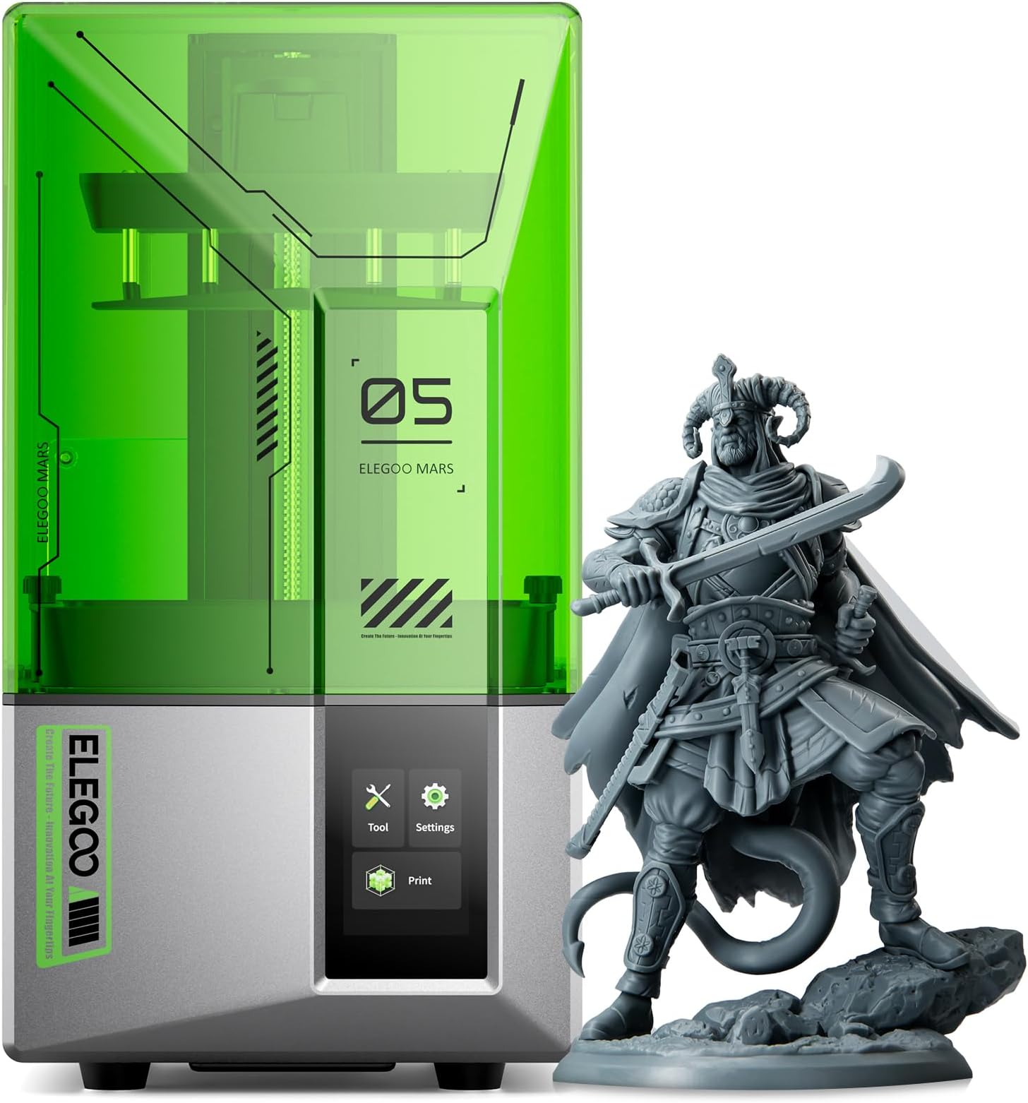 Amazon | ELEGOO MARS 5 MSLA 3D プリンター 自動レベリング 4KモノクロLCD 付き UVレジン光造形プリンター ...