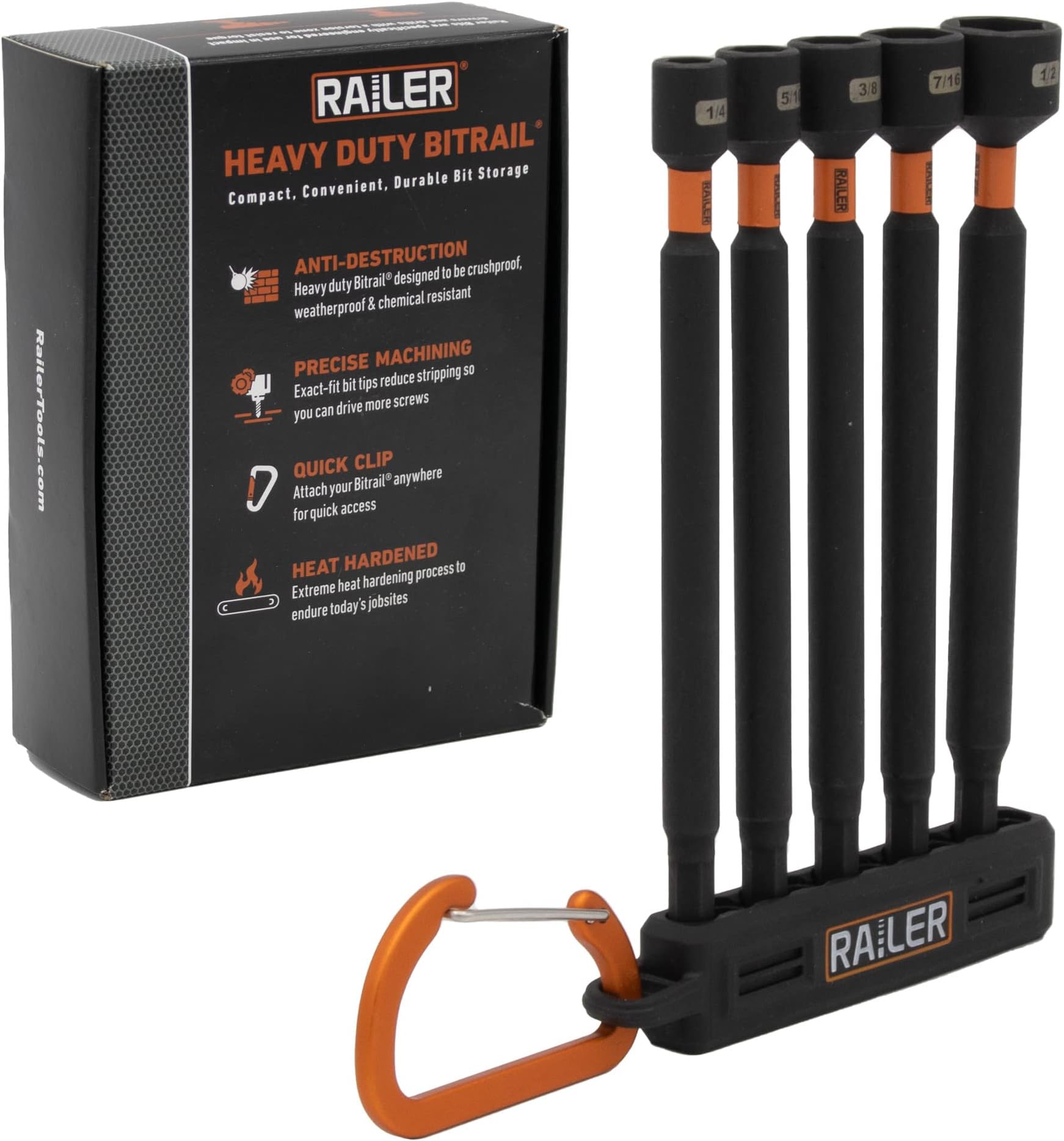 Amazon.com: Railer Nut Driver Set - Premium 6 Inch 5-Piece Nutsetter ...