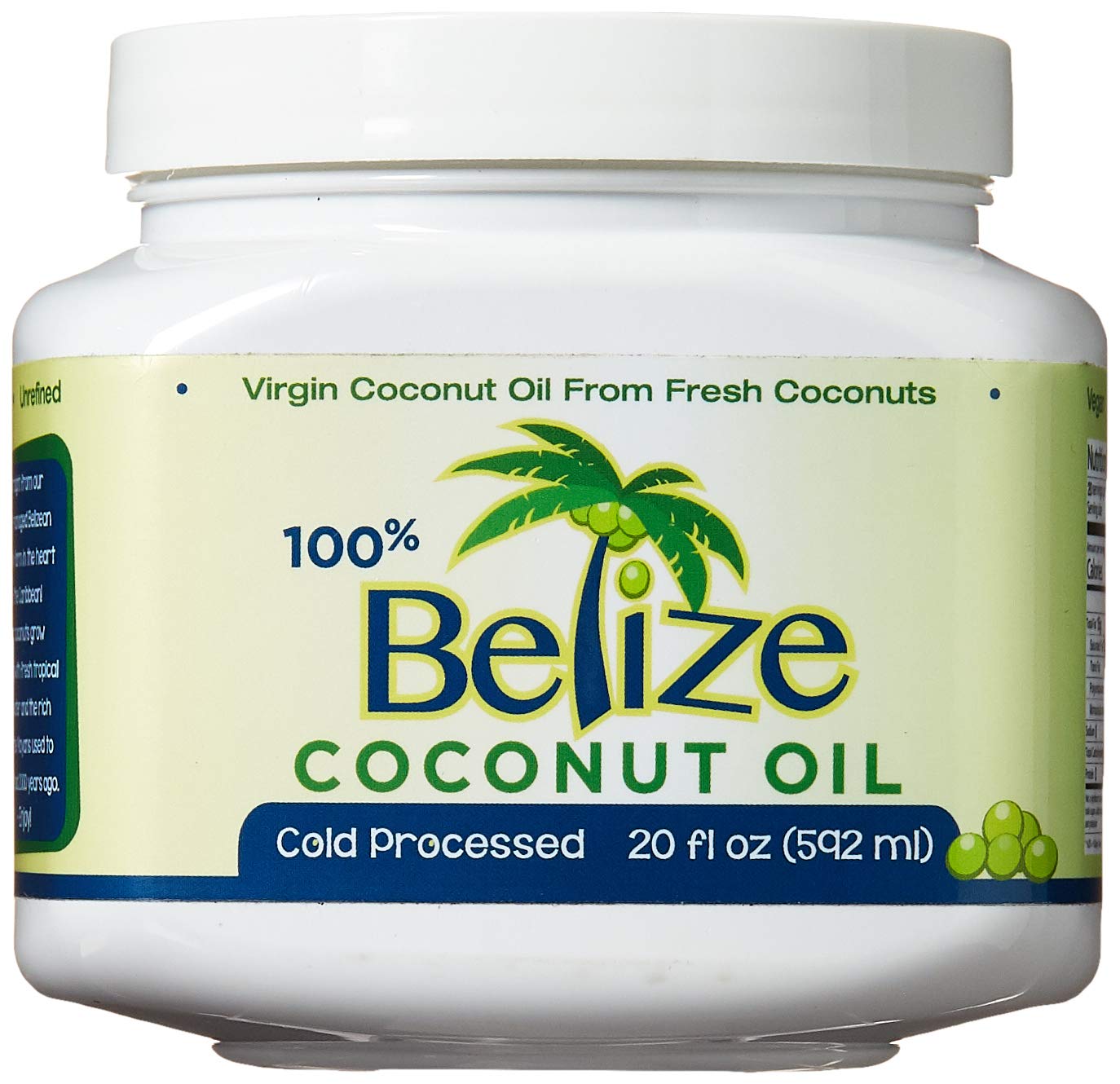 Amazon.com : Belize Coconut Oil- All Natural, Virgin, Cold Pressed ...