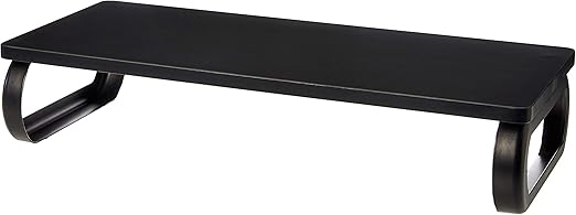 Amazon.com: Amazon Basics Rectangular Wood Monitor Stand, Computer ...