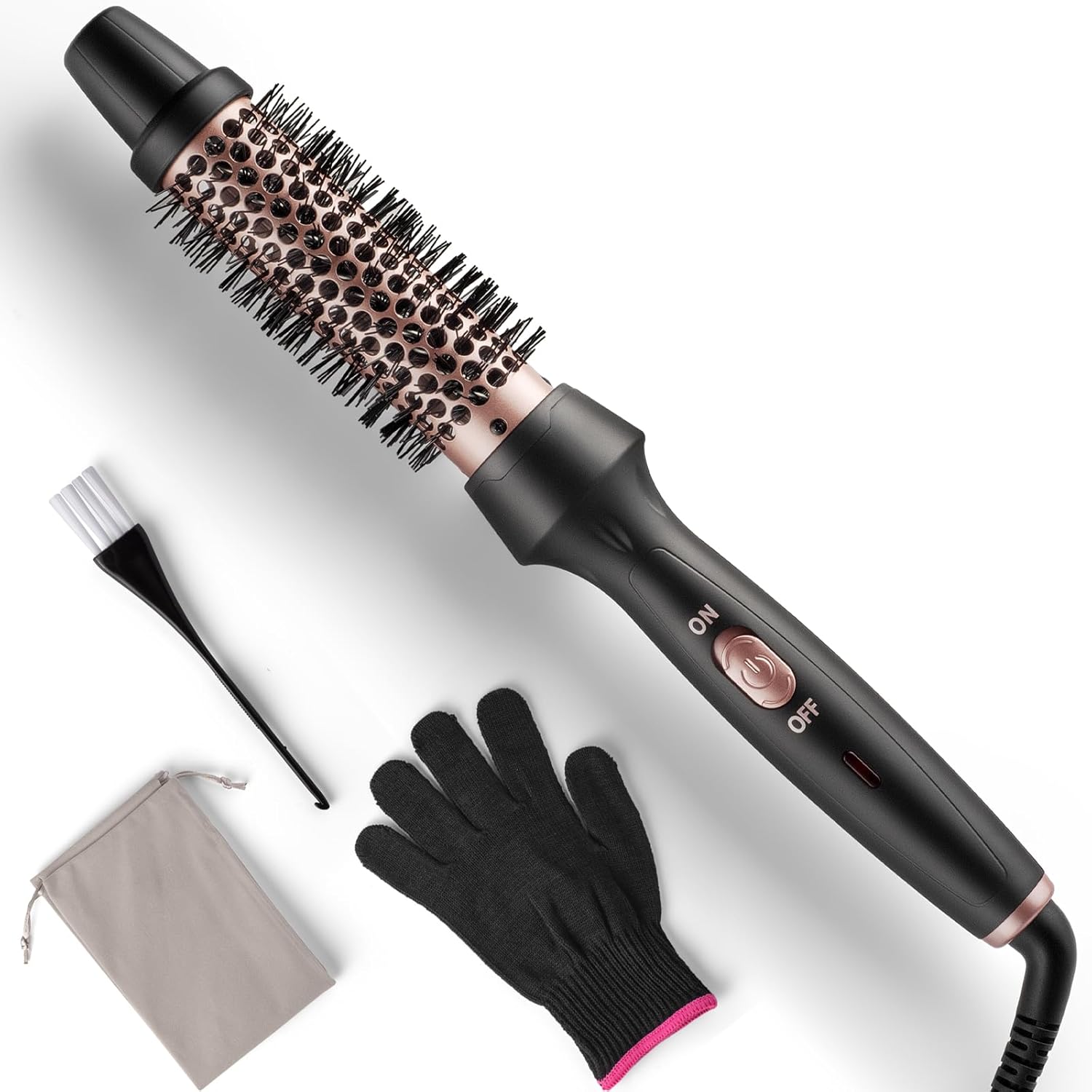 Amazon.com : Lovani Thermal Brush,Pro Heated Round Brush Fast Heating ...