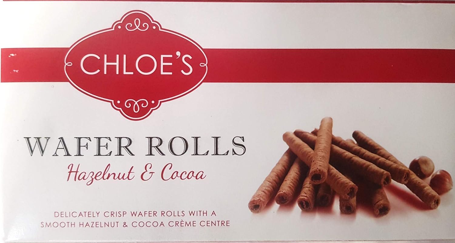 Chloe's Hazelnut & Cocoa Cream Wafer Rolls 225g : Amazon.co.uk: Grocery