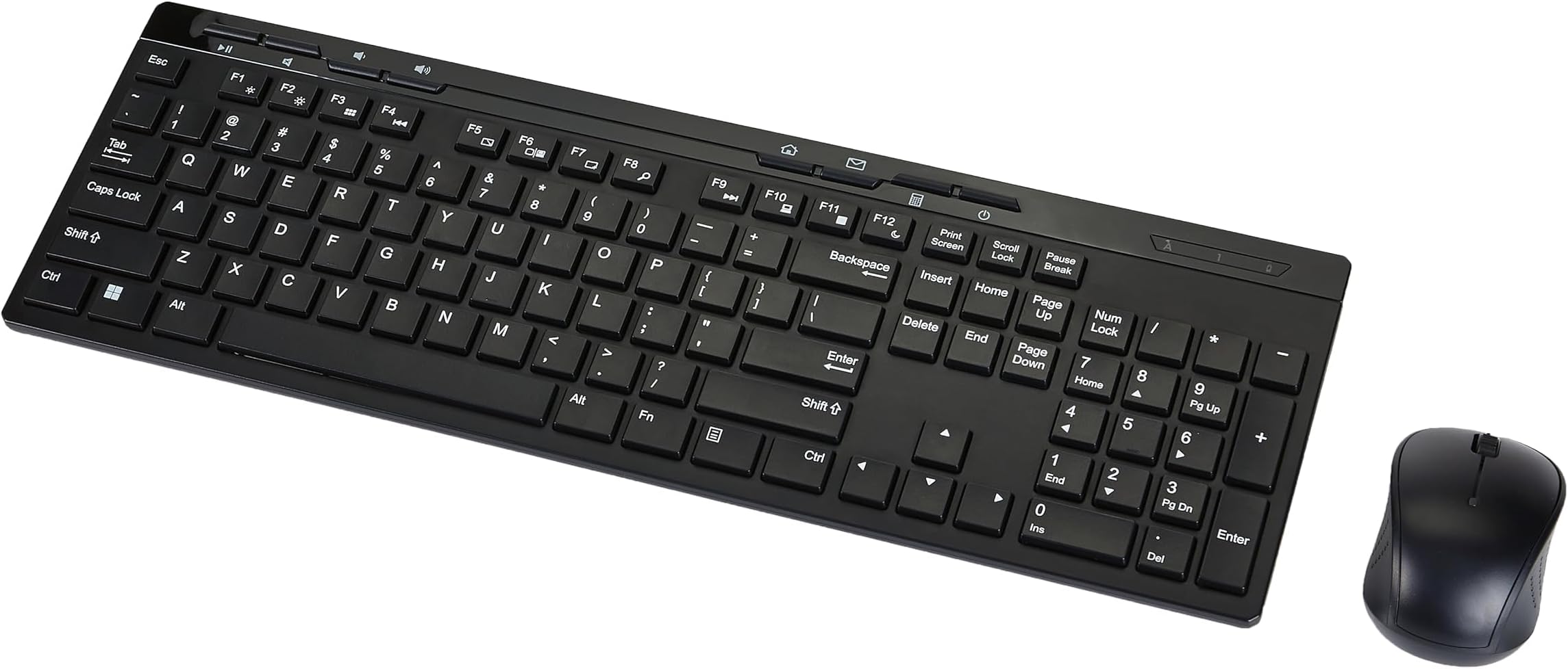 Amazon.com: Amazon Basics Wireless Keyboard and Mouse Combo, Full-Sized ...