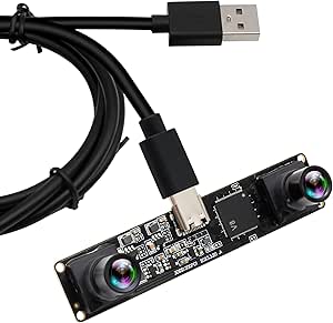 ELP 120fps 3D Stereo USB Camera Global Shutter 1200P Synchronisation Dual Lens USB Caméra 90 ...