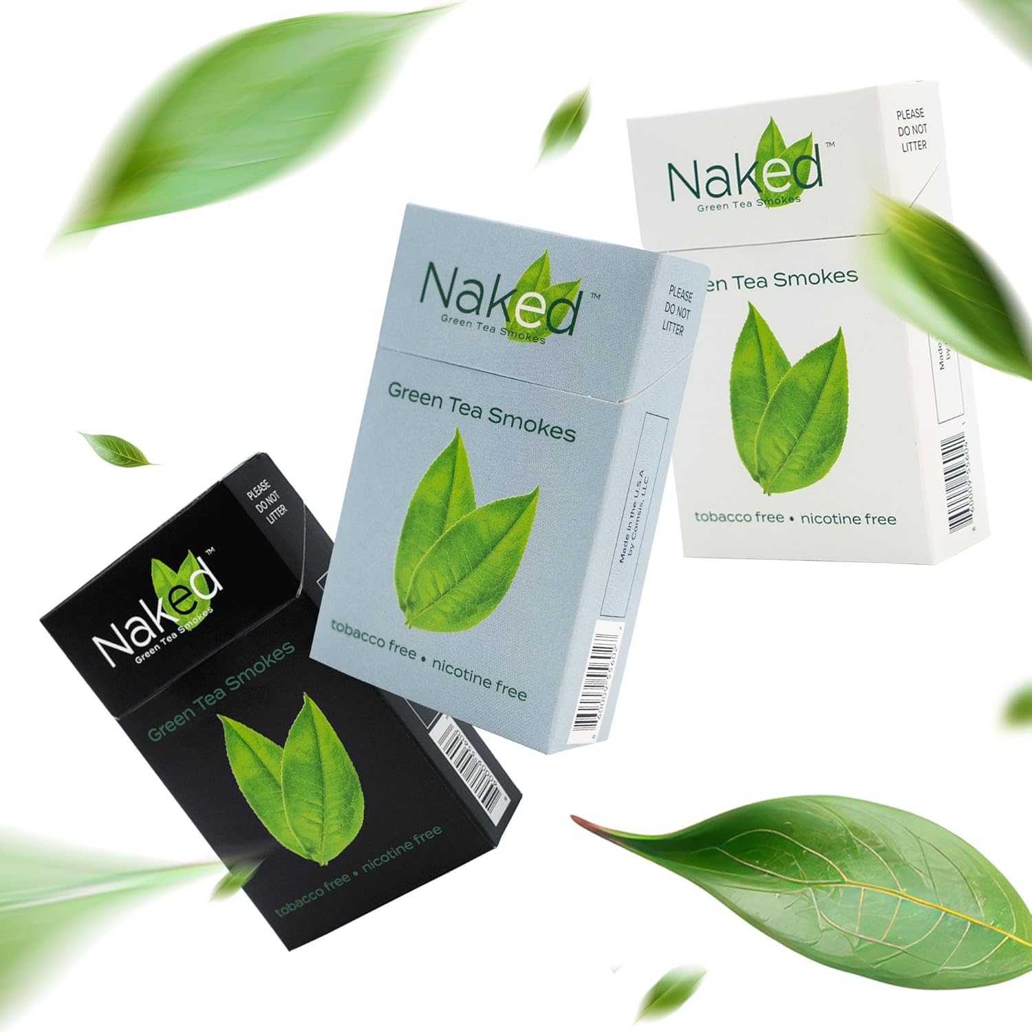 Amazon.com: Naked Green Tea Cigarettes Variety Herbal 3-Pack Bundle ...