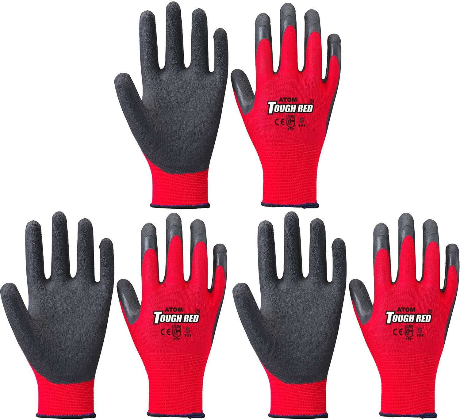 Amazon | ATOM タフレッド 3双組 Sサイズ 1470-3P | 軍手 | 産業・研究開発用品 通販