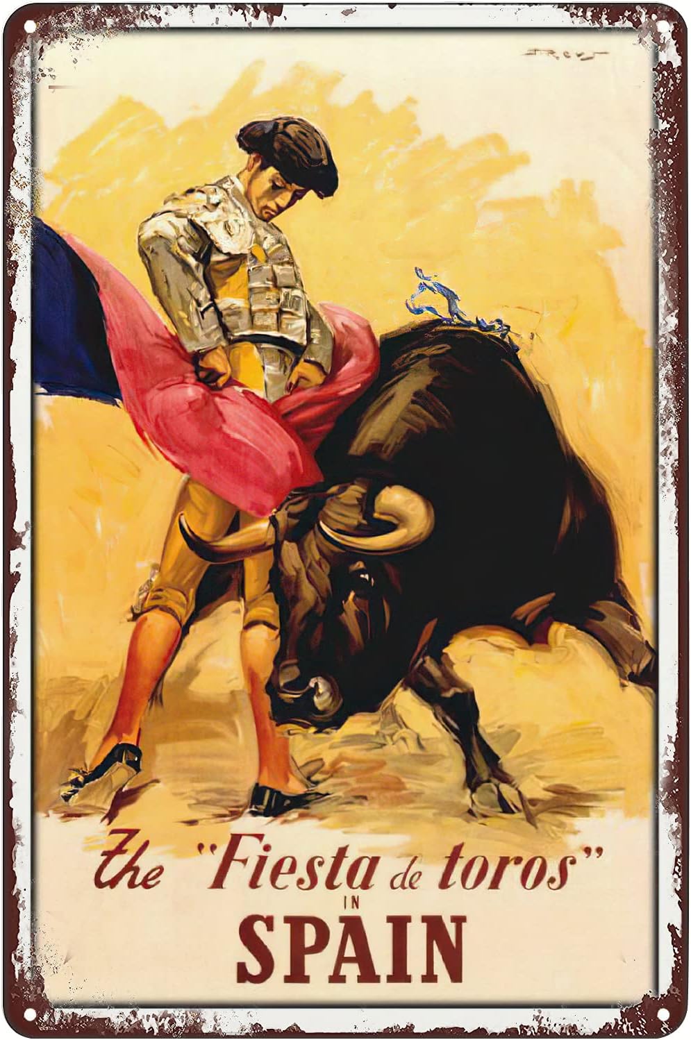 Amazon.com: Vintage Metal Signs - Fiesta de Toros Spain Bullfighting ...