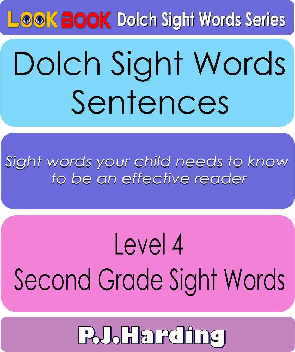 Dolch Sight Words Sentences: Level 4 - Second Grade (LOOK BOOK Dolch ...
