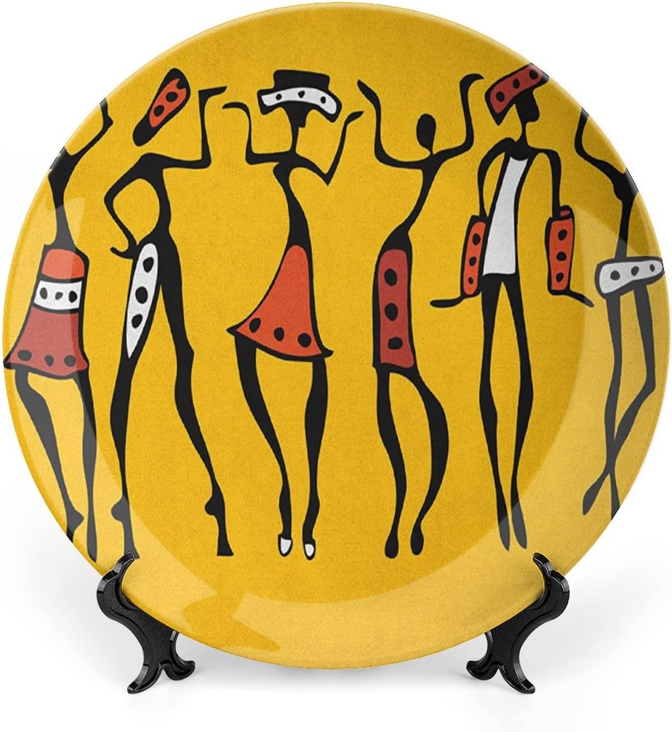 Amazon.com: LIGUTARS Decorative Plates, African Print Ornament, African ...