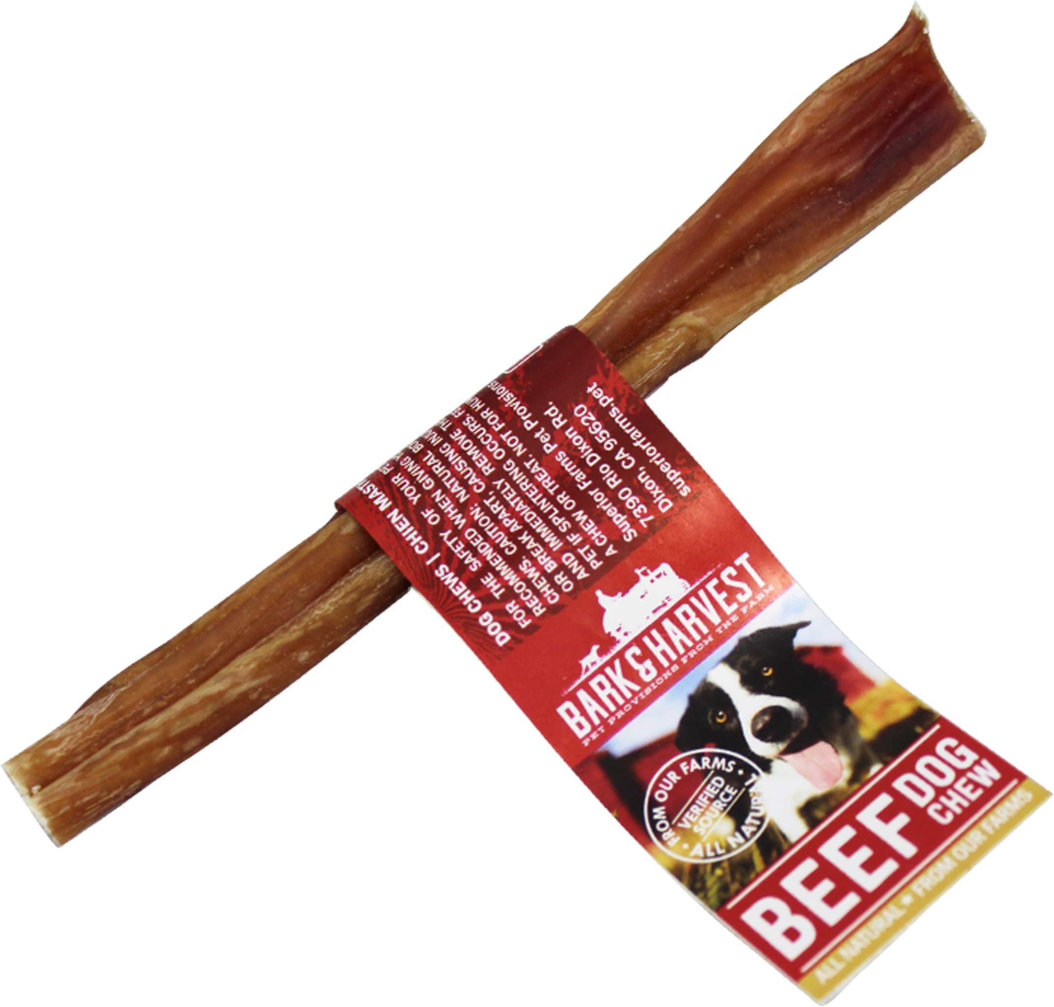 Amazon.com : Bark & Harvest Pet Provisions From The Farm 6" Beef Pizzle ...