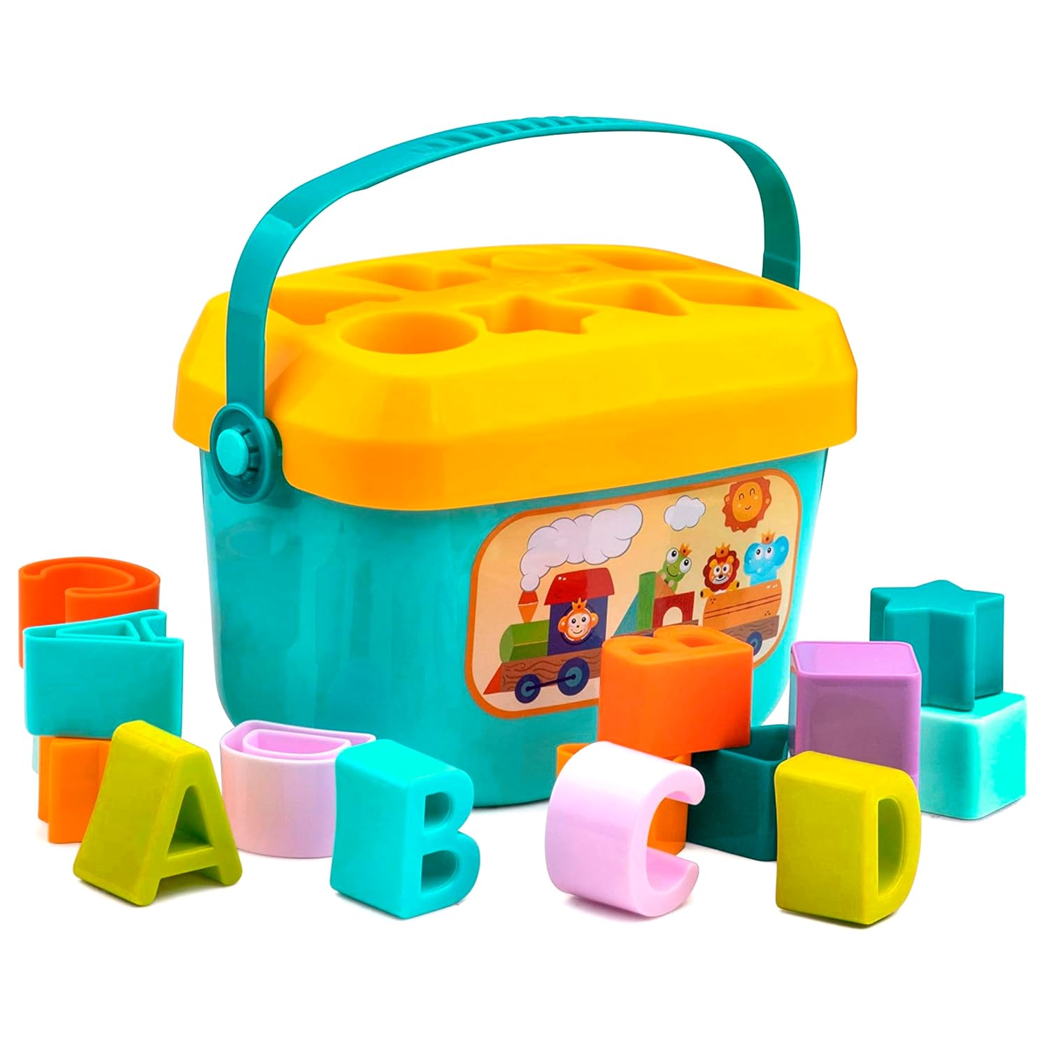 Storite Baby First Blocks Activity Toys Sorter Baby and Toddler Toy ...