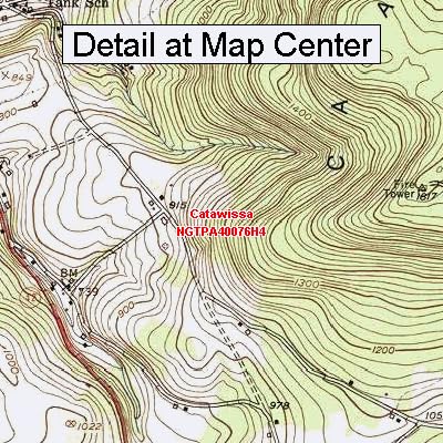 Amazon.com : USGS Topographic Quadrangle Map - Catawissa, Pennsylvania ...