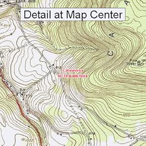 Amazon.com : USGS Topographic Quadrangle Map - Catawissa, Pennsylvania ...