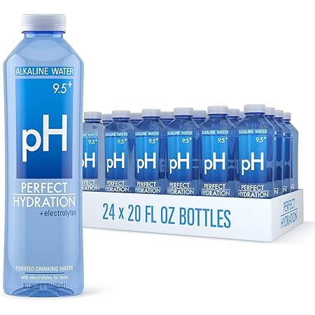 Perfect Hydration Alkaline Water, 9.5+ pH | Ultra Purified, Electrolyte ...