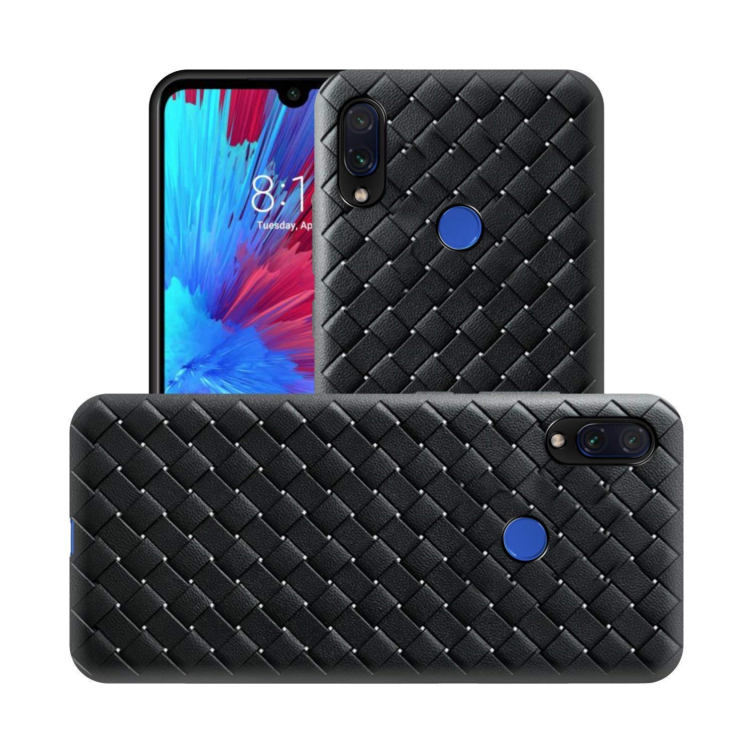 Wprie Oppo Realme 3 Ultra-Slim Soft Silicon Flexible Grid Weaving Back ...