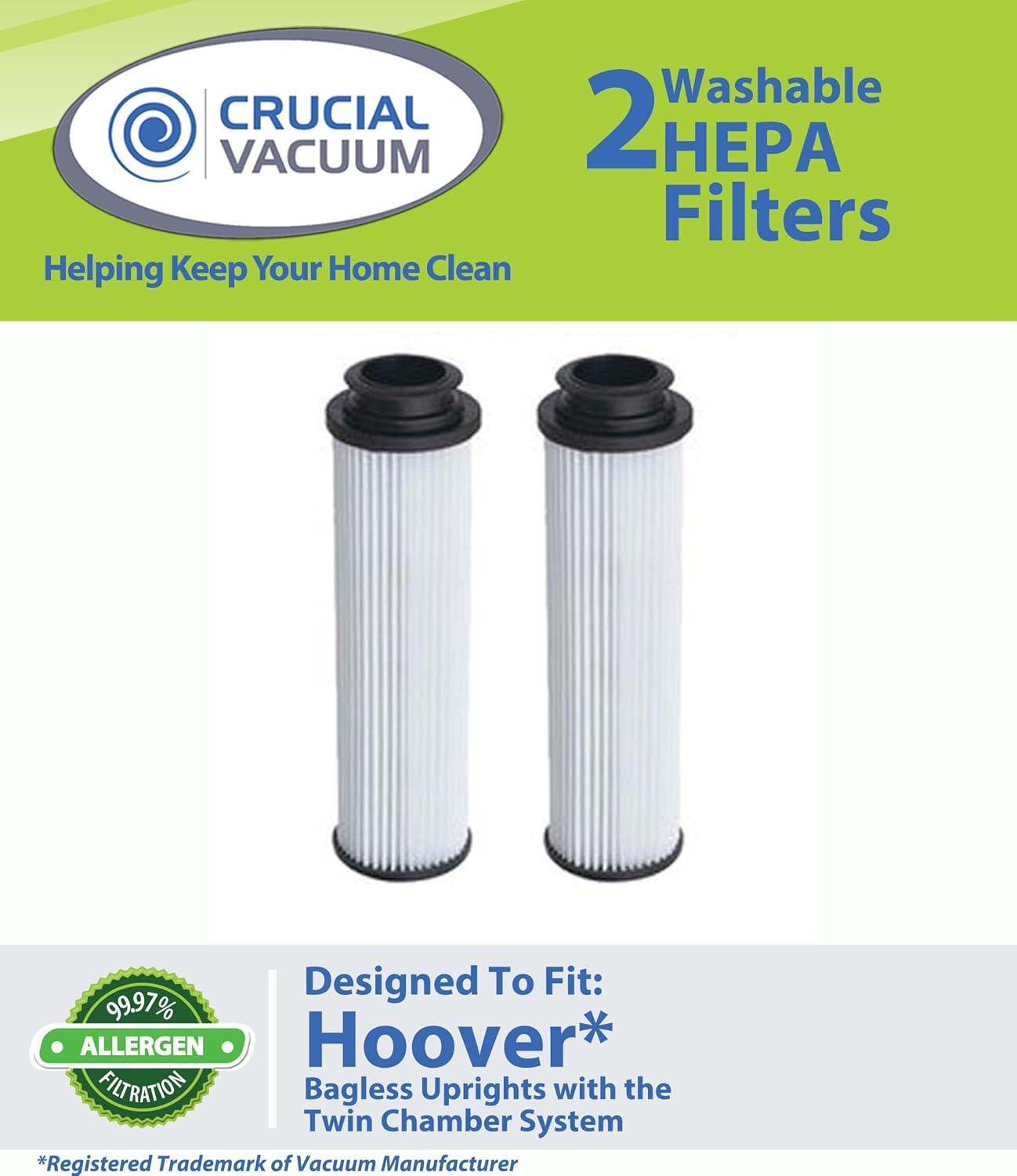 Crucial Vacuum Filter Replacement Parts Compatible with Hoover Part ...