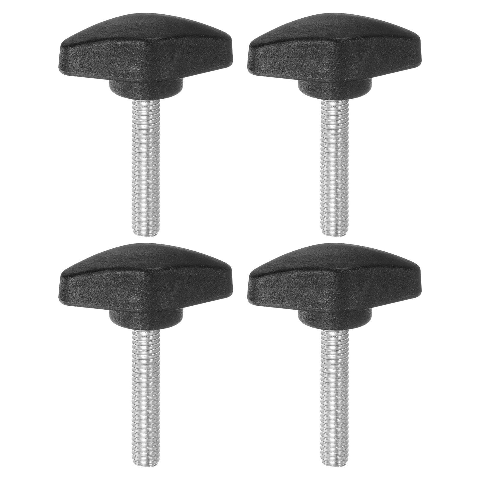 Amazon.com: HARFINGTON 4pcs Tee Wing Knobs Thumb Screws M6 x 35mm Standard Male Thread Plastic T ...