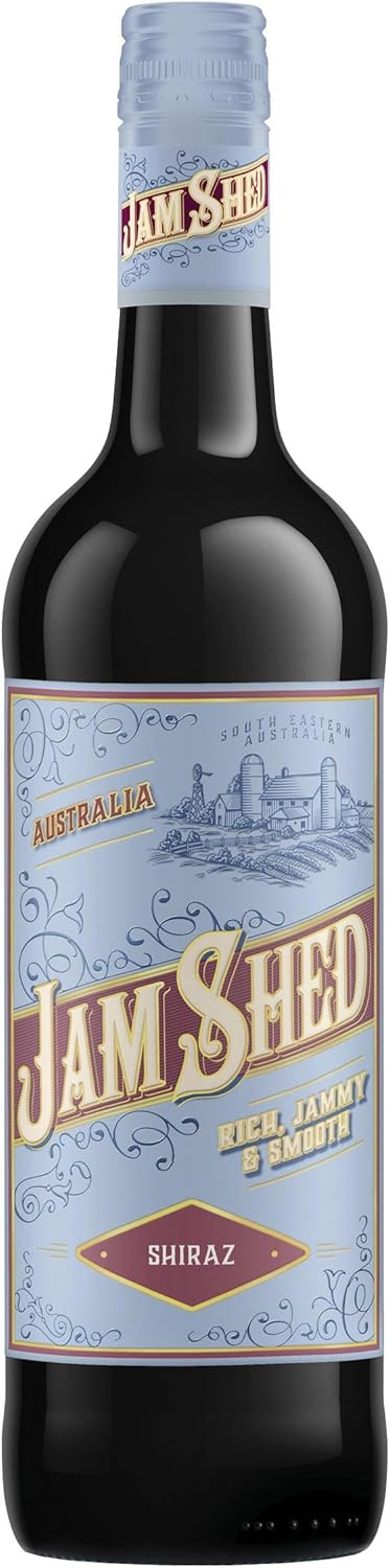 Jam Shed Shiraz Red Wine 12.5% ABV | 75cl | Rich, Jammy and Smooth ...