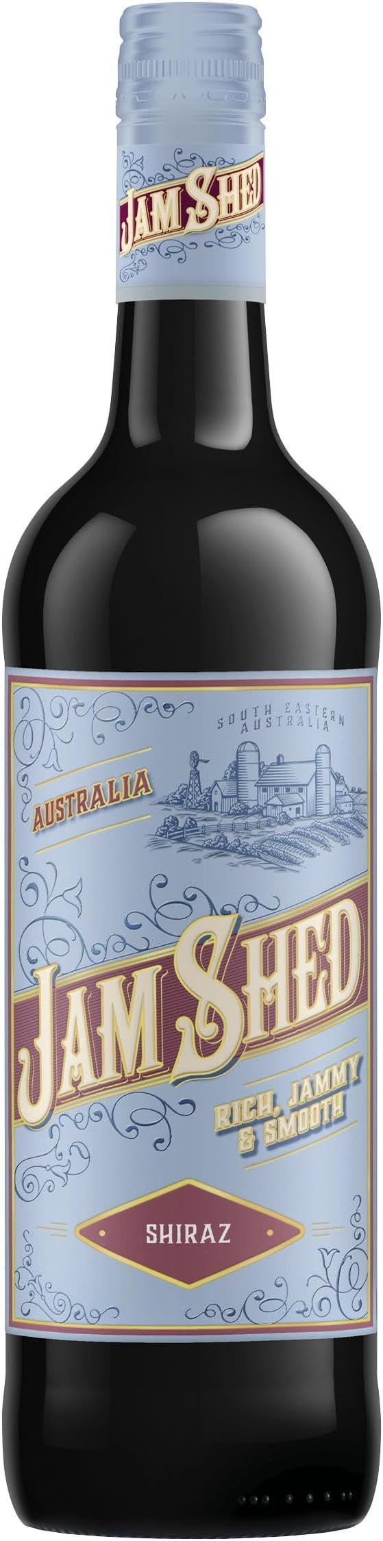 Jam Shed Shiraz Red Wine 12.5% ABV | 75cl | Rich, Jammy and Smooth ...