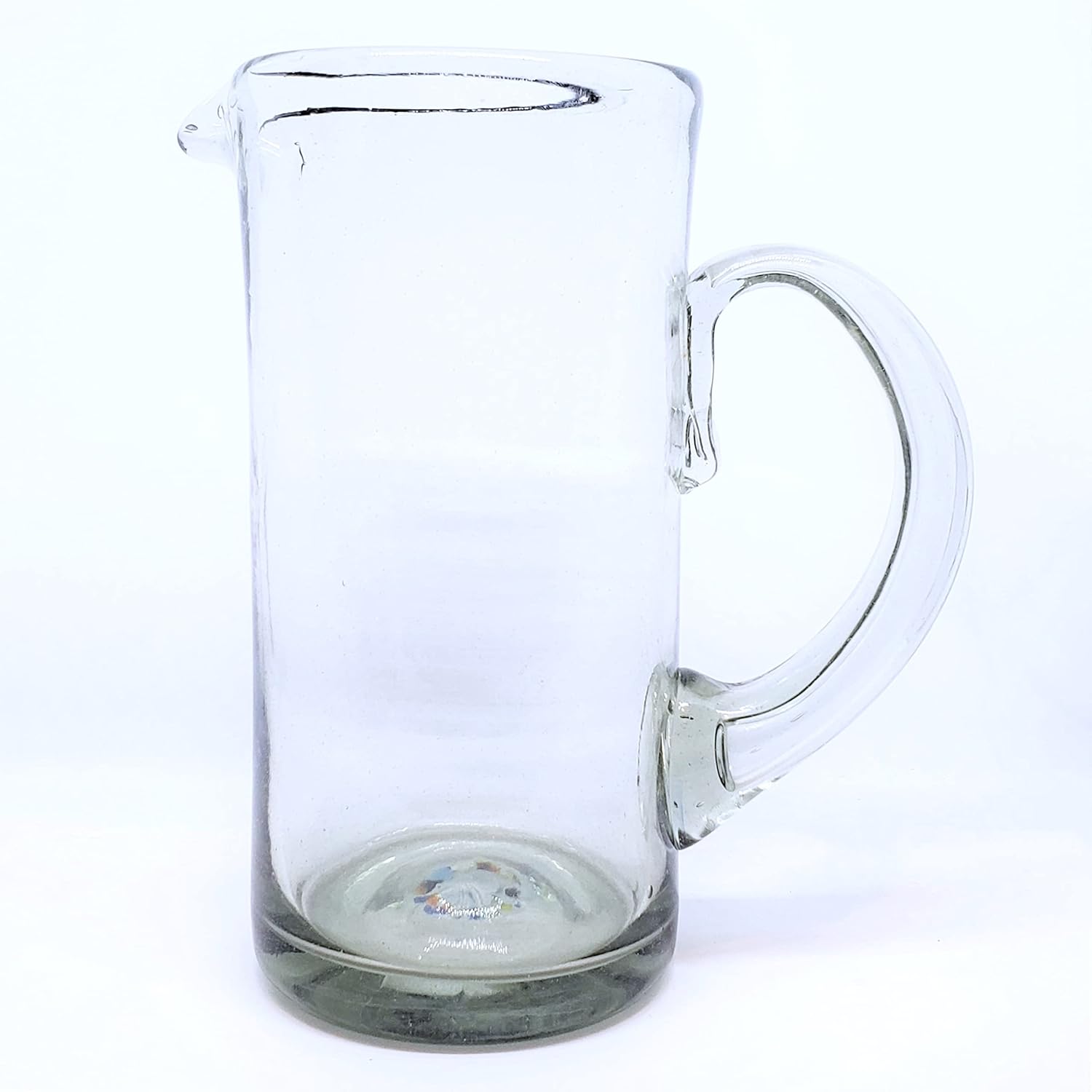 Amazon.com | MexHandcraft Clear 48 oz Tall Pitcher, Recycled Glass ...