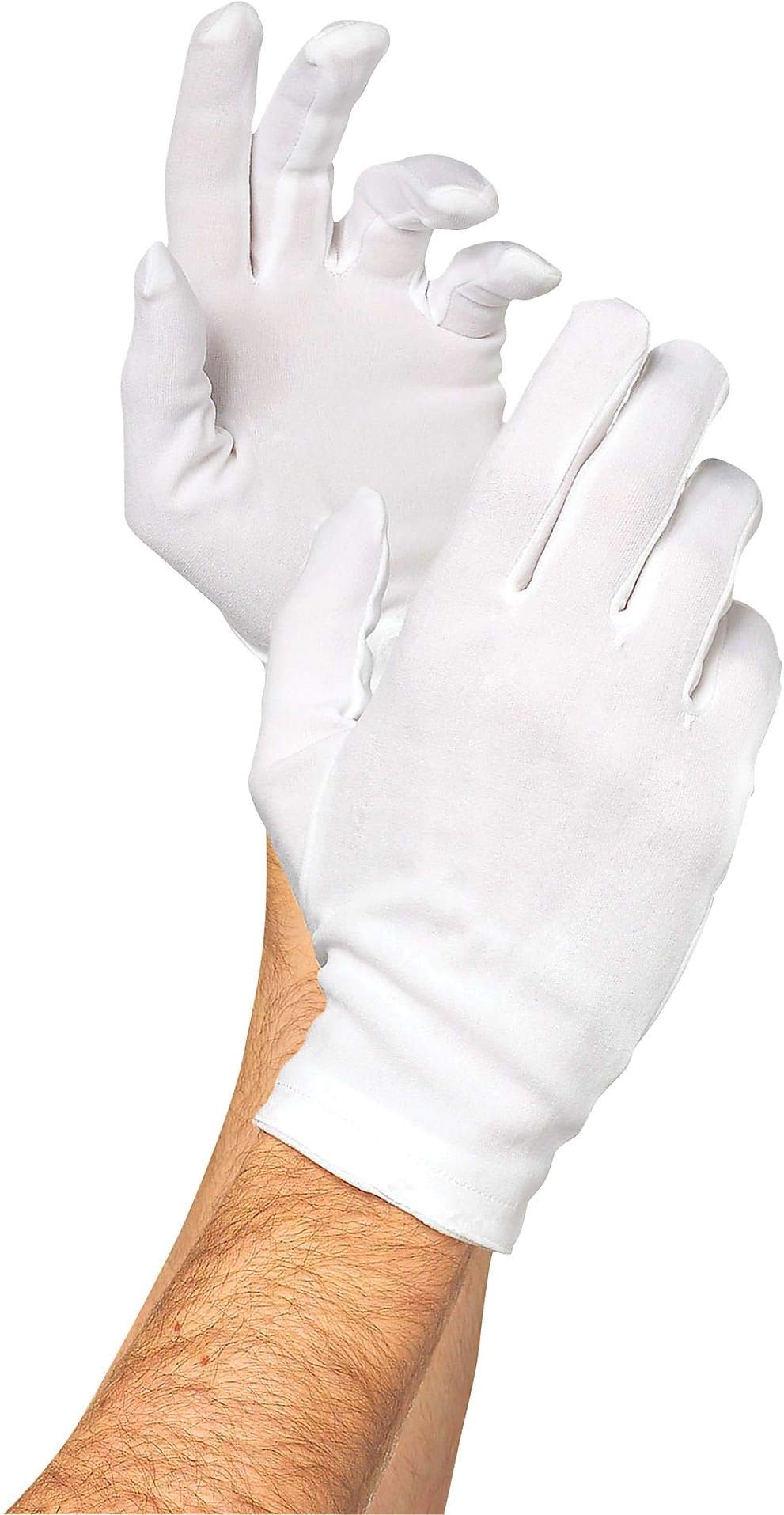 Amazon.com: Luxurious White Santa Cotton Gloves - Adult Size (1 Pair ...