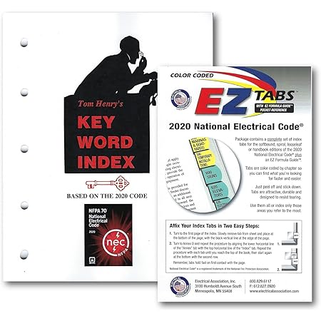Amazon.com : National Electrical Code 2020 NEC Code Book Tabs (Book not ...