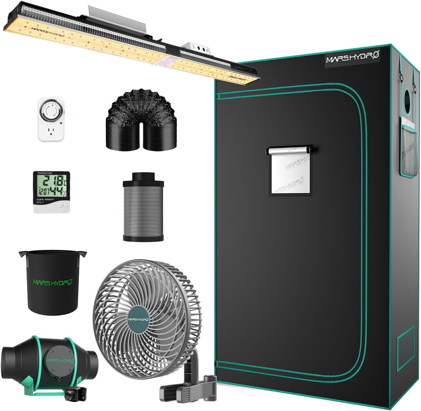 Amazon.com: MARS HYDRO Grow Tent Kit Complete System 2x4x6ft SP3000 ...