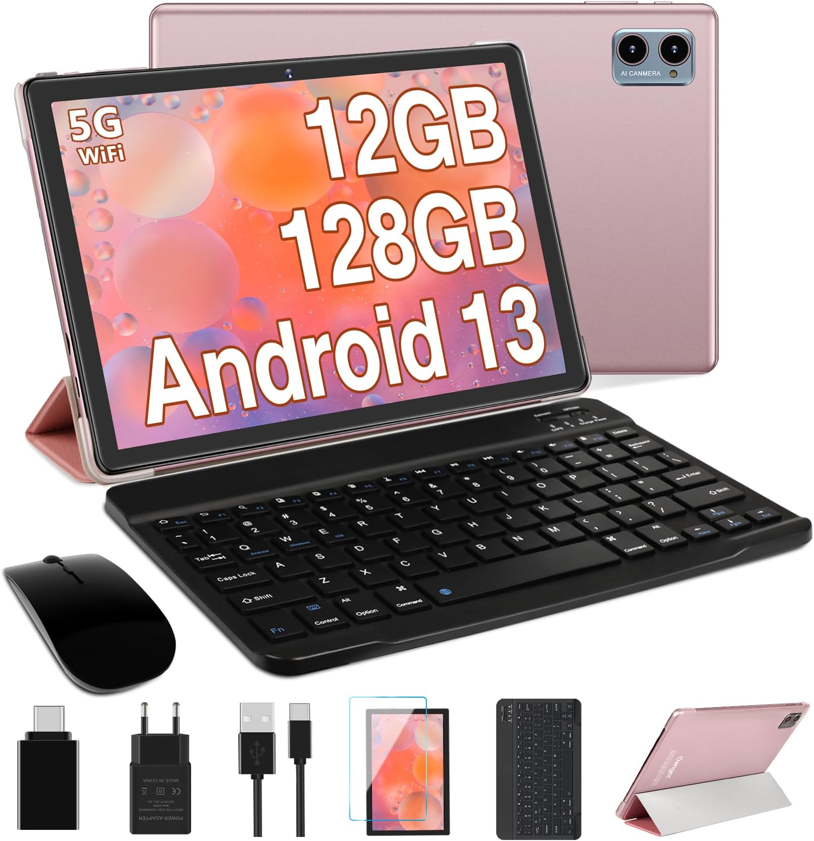 ZIOVO Android 13 Tablette 10 Pouces 14Go RAM + 128Go ROM (1To TF), Octa ...