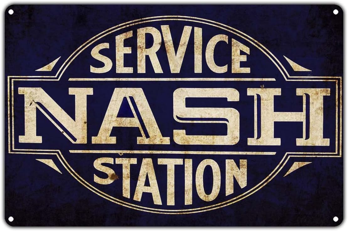 Amazon.com: Nash Service Station Gas Oil Vintage Retro Metal Wall Decor ...