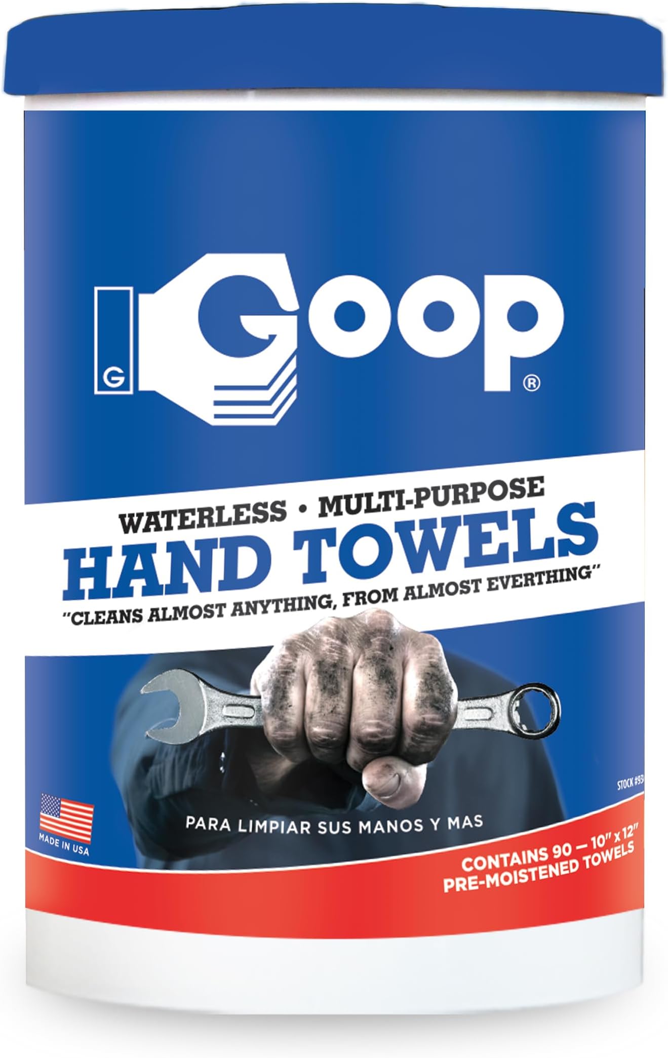 Amazon.com: Goop Multi-Purpose Waterless Hand Cleaner Towels - 90, 10 ...