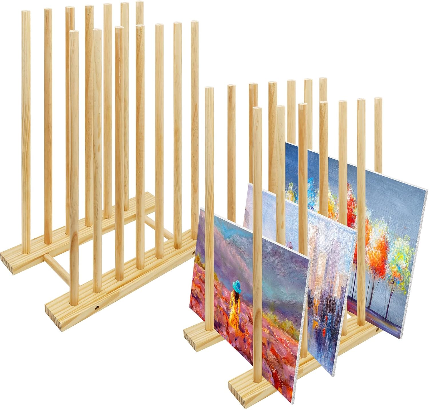 Amazon.com: 2 Pcs Artist Rack Art Storage Racks 24 x 11 x 19.1 Inch ...