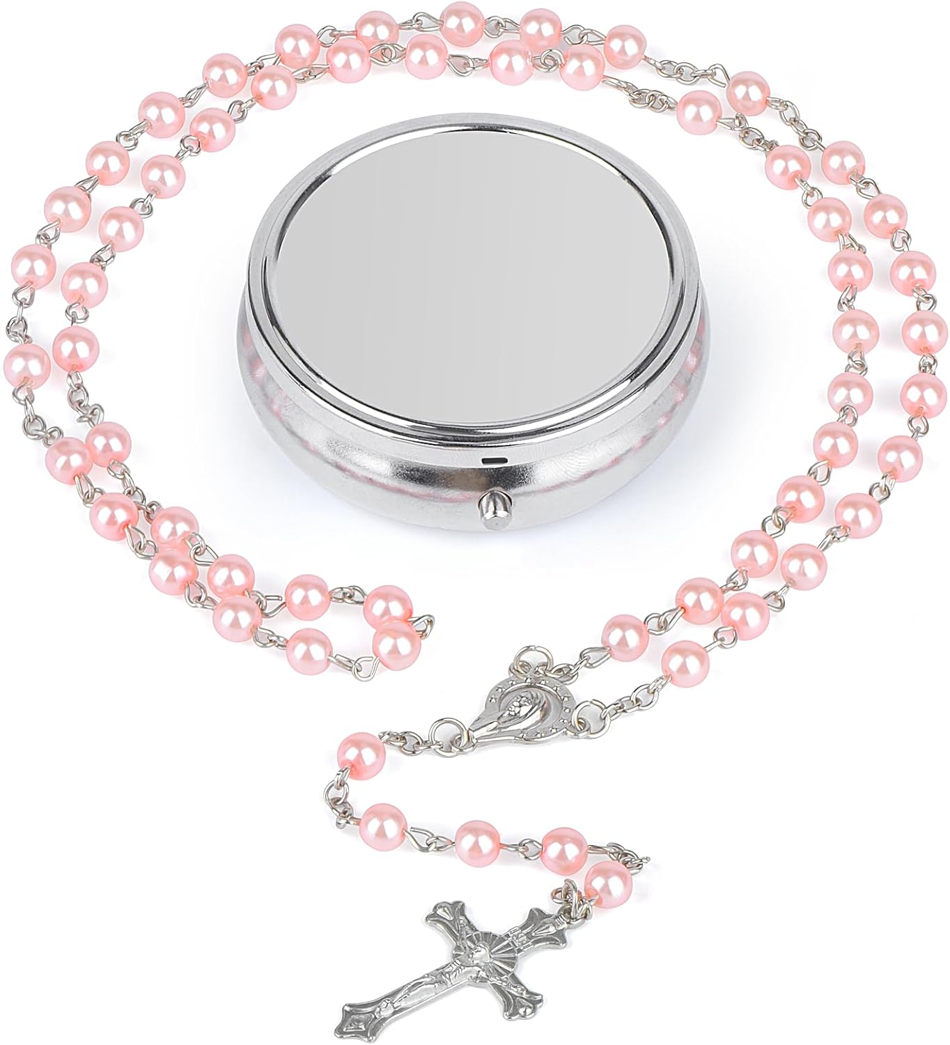 Amazon.com: NCPLYGOU Rosary Beads Catholic Necklaces,Confirmation Gifts ...