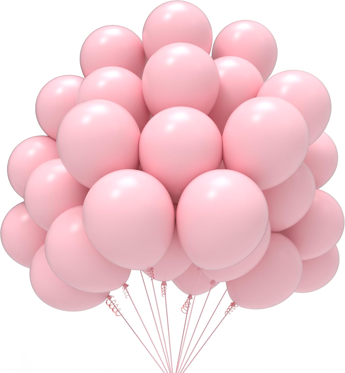 Amazon.com: JOYYPOP Light Pink Balloons 100 Pcs Pink Party Latex ...