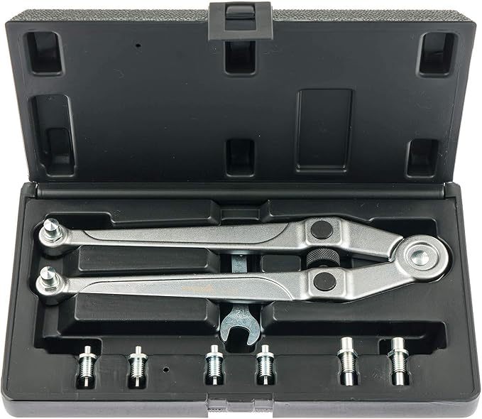 Adjustable Face Spanner Set 10-Piece Set 2.5 9 mm Pins Key Special Tool ...