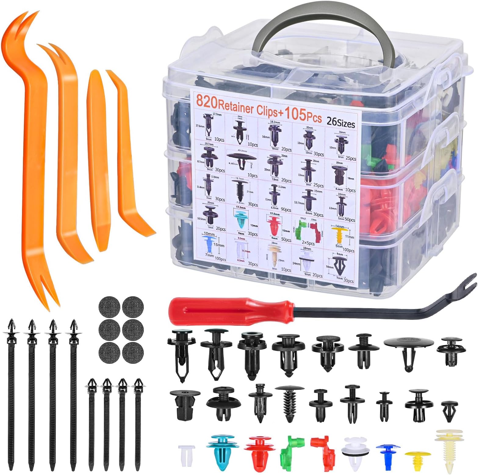 925 piezas de clips de sujeción para automóviles, juego de clips ...