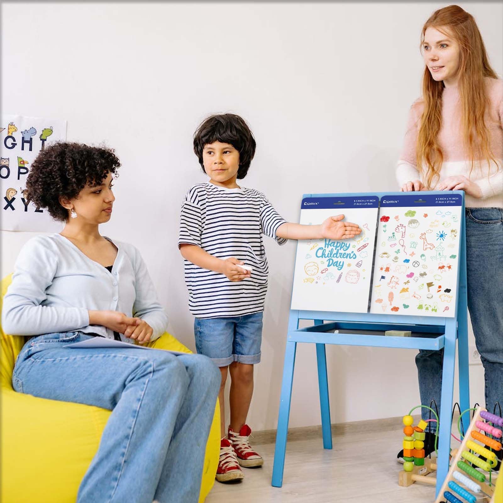 Snapklik.com : Letter-Size Sticky Easel Pad, 8.5 X 11 Inches Small Flip ...