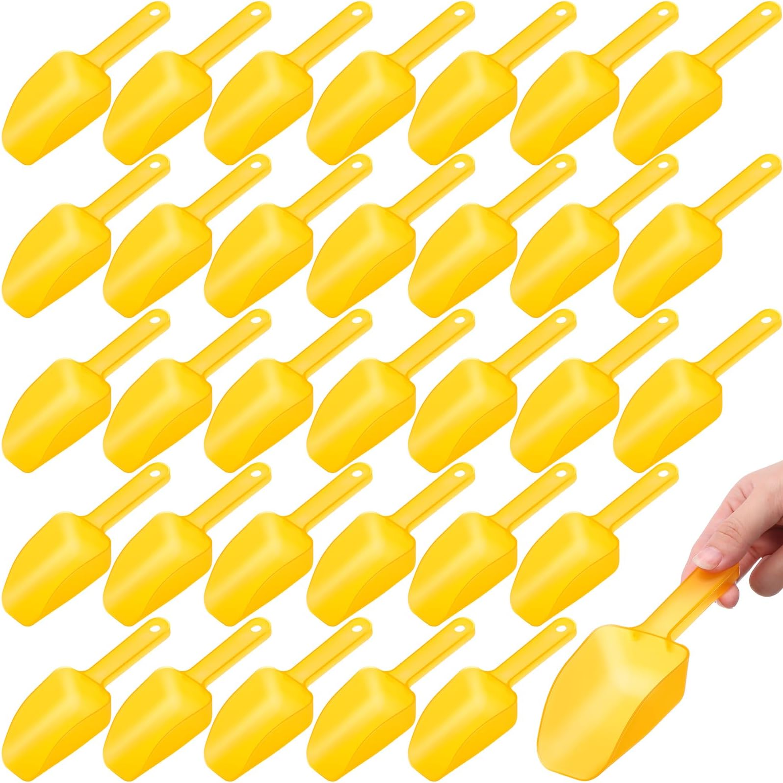 Amazon.com: 24 Pieces Multi Purpose Kitchen Scoops Acrylic Clear Ice ...