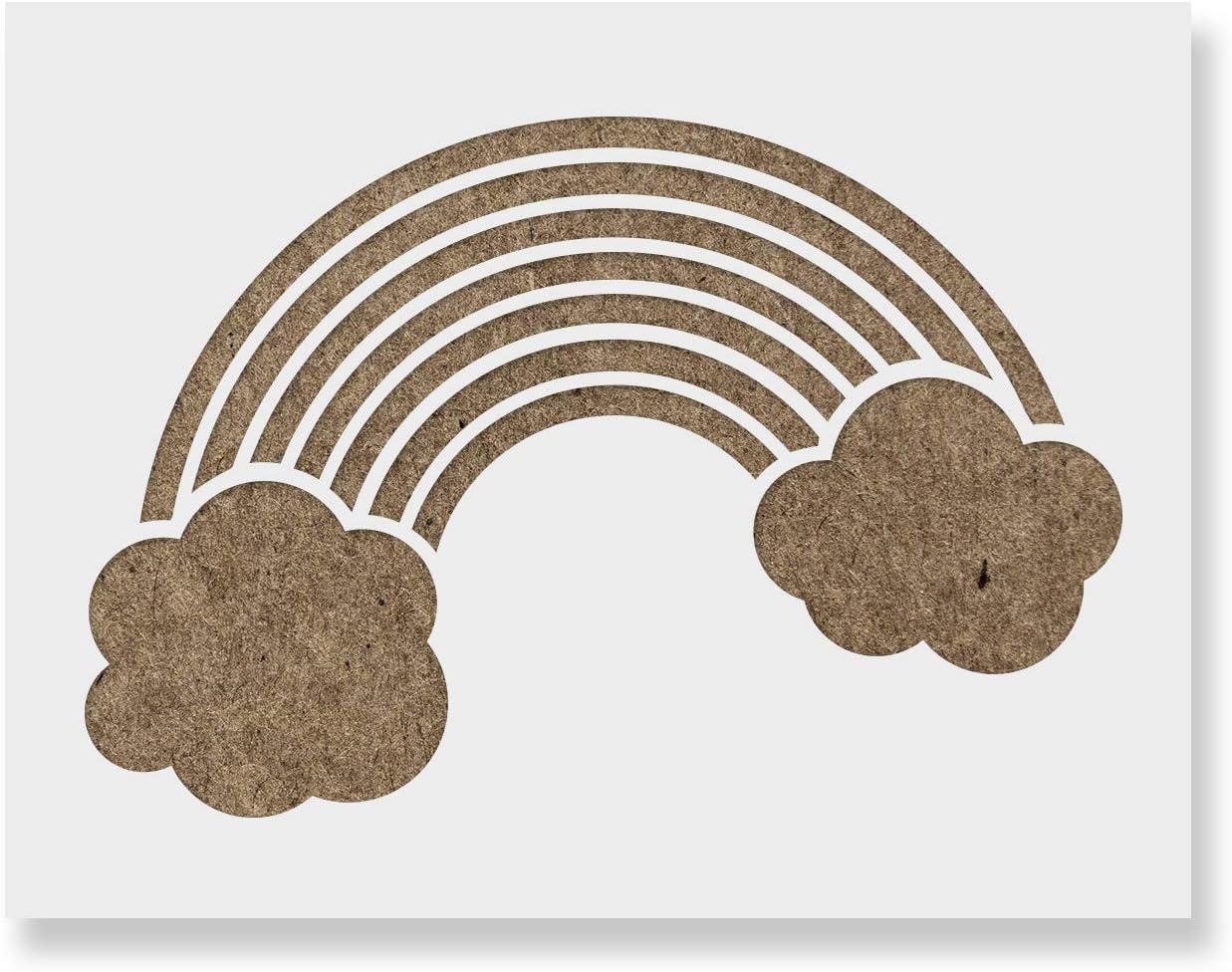 Amazon.com: Rainbow Stencil - Rainbow, Baby Stencil, Rainbow Decal ...