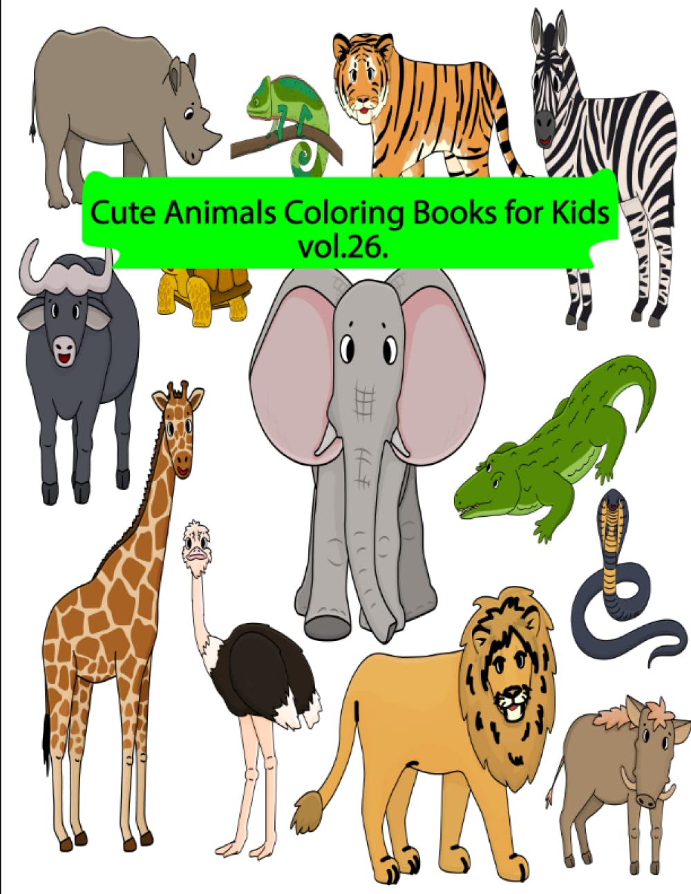 Animal Coloring Book for kids, A Fun Coloring Gift Book Relaxation with ...