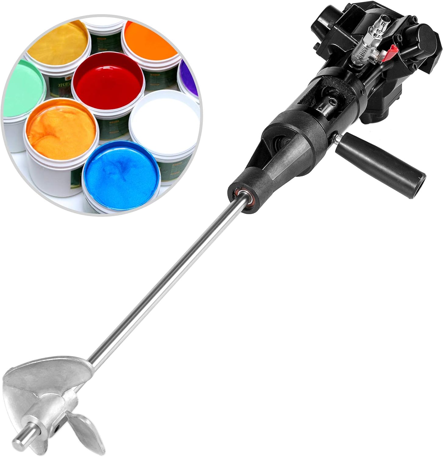 Amazon.com: VEVOR Pneumatic Mixer 5 Gallon 20L Paint Mixer 2000 Rpm/Min ...