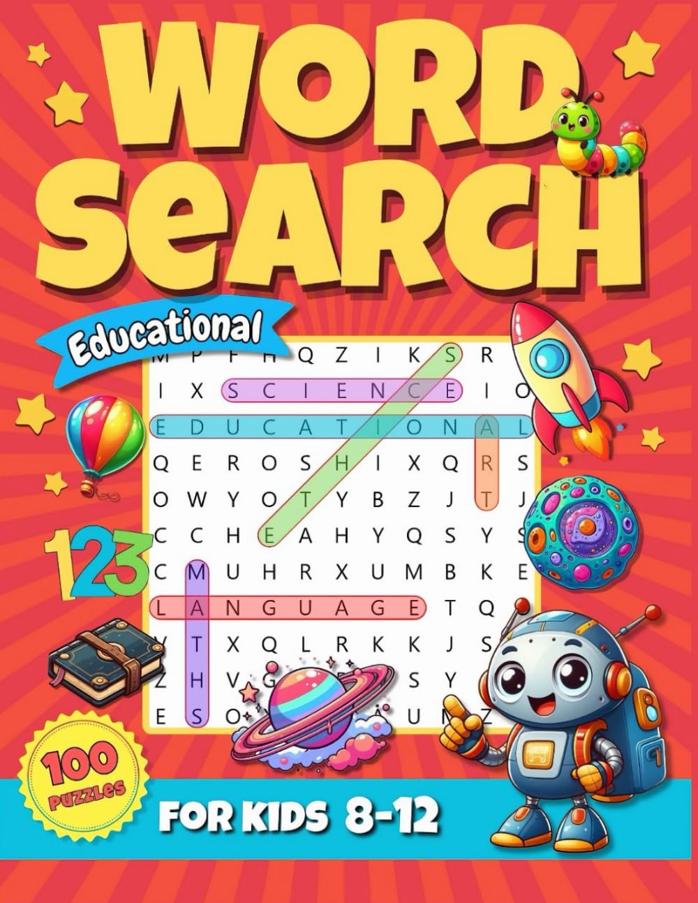 Amazon.com: Word Search for Kids 8-12: 100 Educational Puzzles for Kids ...